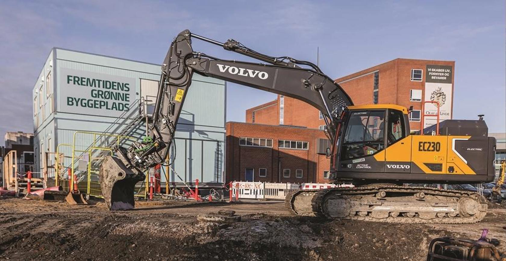 Volvo EC230 Electric på Green Construction Site of the Future i Danmark ...