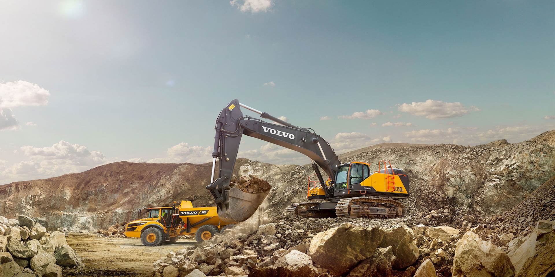 Grävare | Volvo EC750E | Swecon